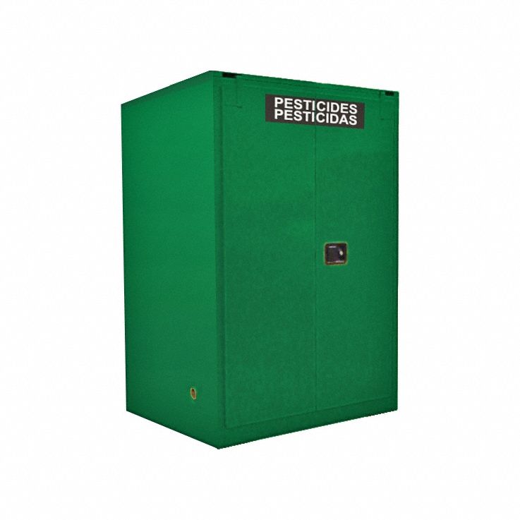120 gal, 56 in x 31 in x 67 in, Pesticide Storage Cabinet - 881WJ3 ...