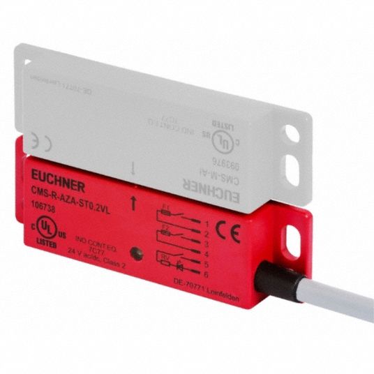EUCHNER, CMS Series, 3NO, Magnetically Actuated Safety Interlock Switch ...