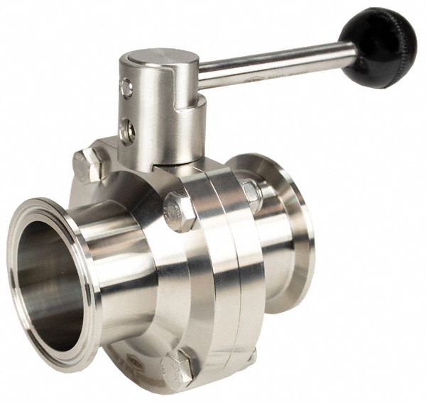DIXON, 2 in Pipe Size, Clamp, Butterfly Valve - 403RZ1|B5107E200CC-A ...
