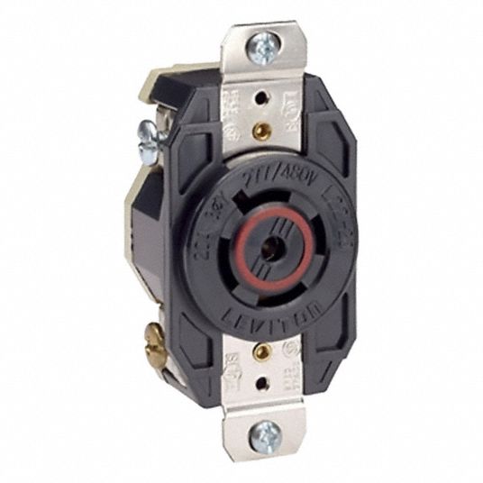 L22-20R, 20 A, Flush Mounting Lock Receptacle - 879HW6|2520 - Grainger