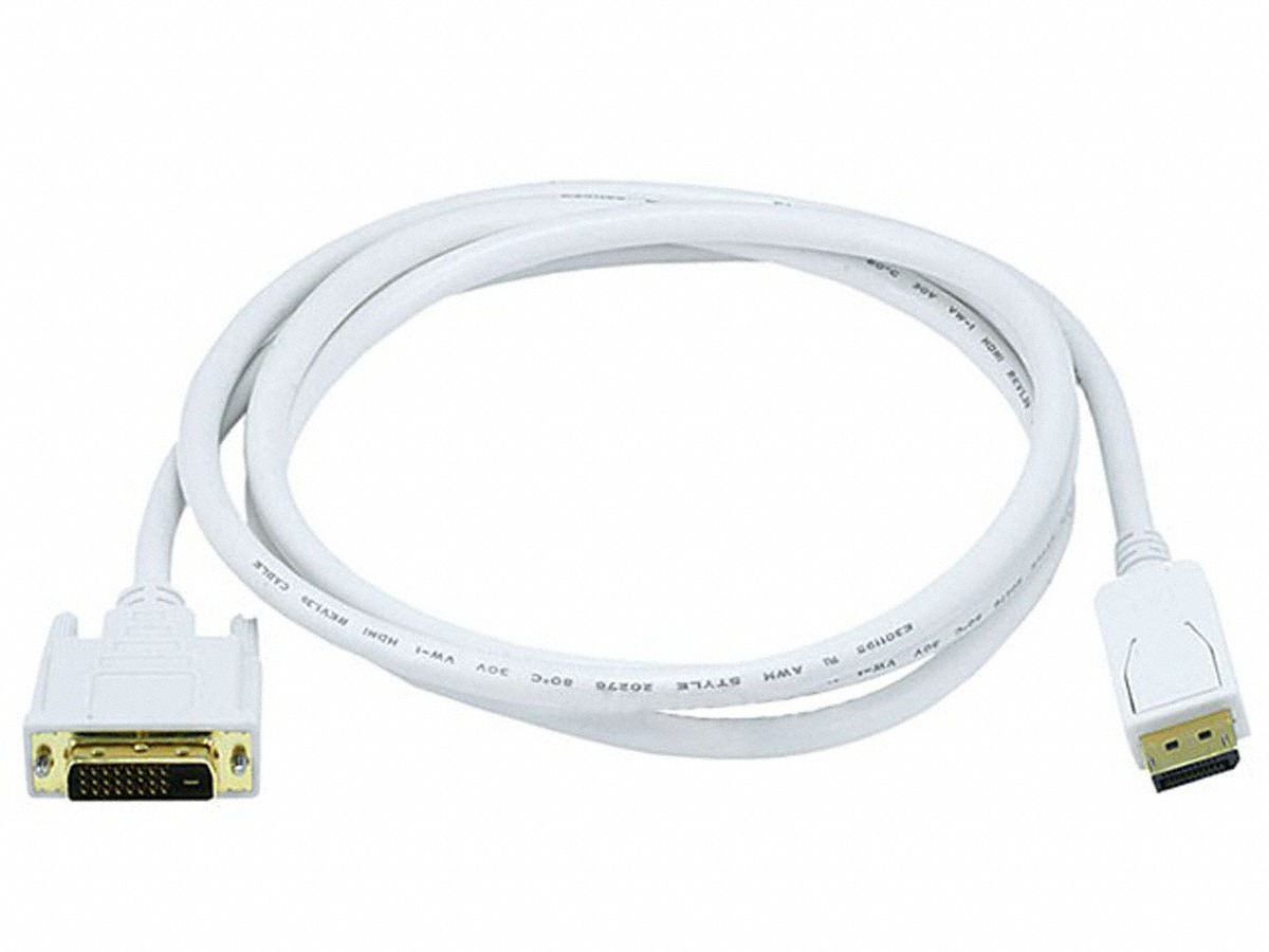 MONOPRICE, DisplayPort Male to DVI-D Male Connection, 6 ft Cable Lg ...