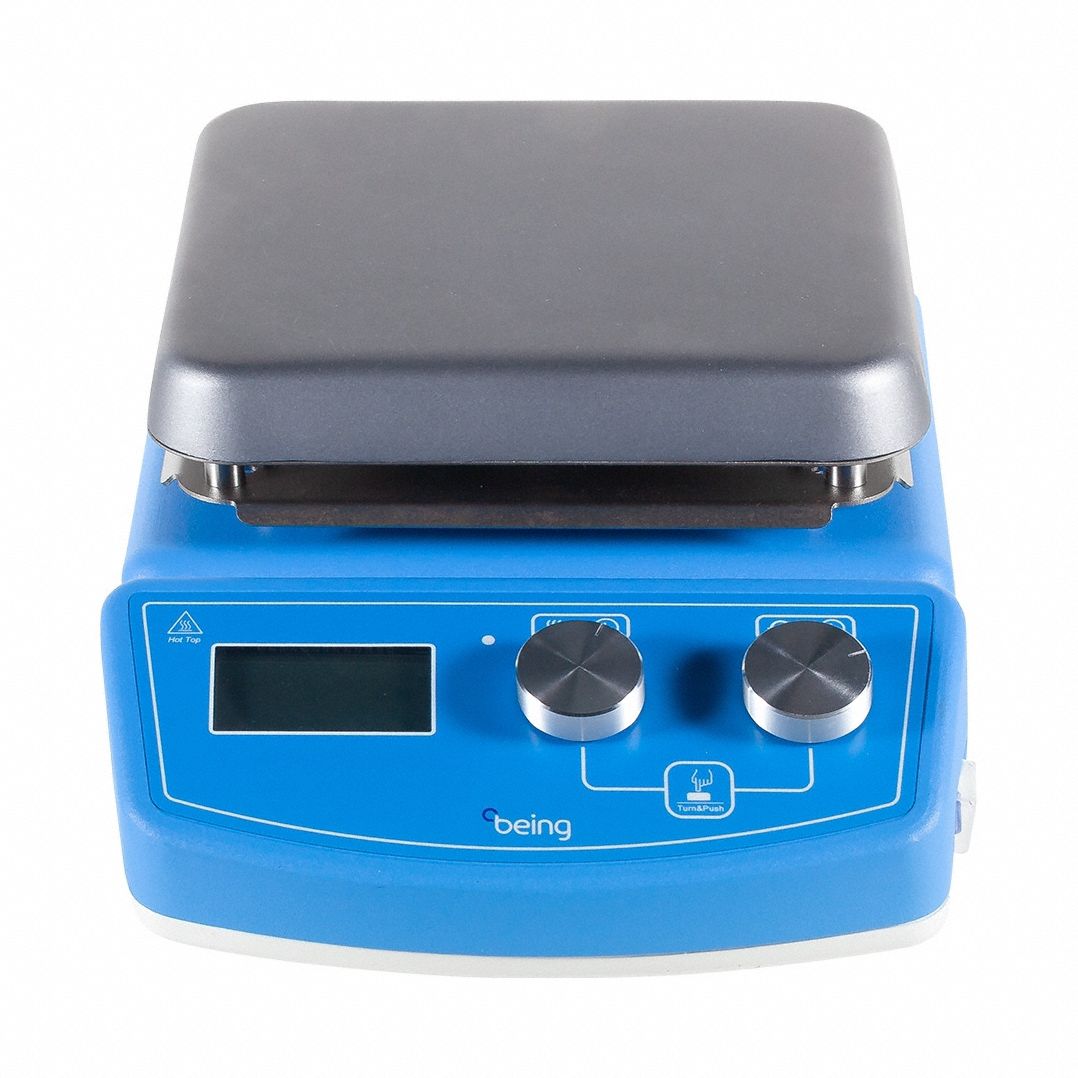 BEING SCIENTIFIC, 1 Positions, 5 1/8 in Plate Wd, Hot Plate Stirrer ...