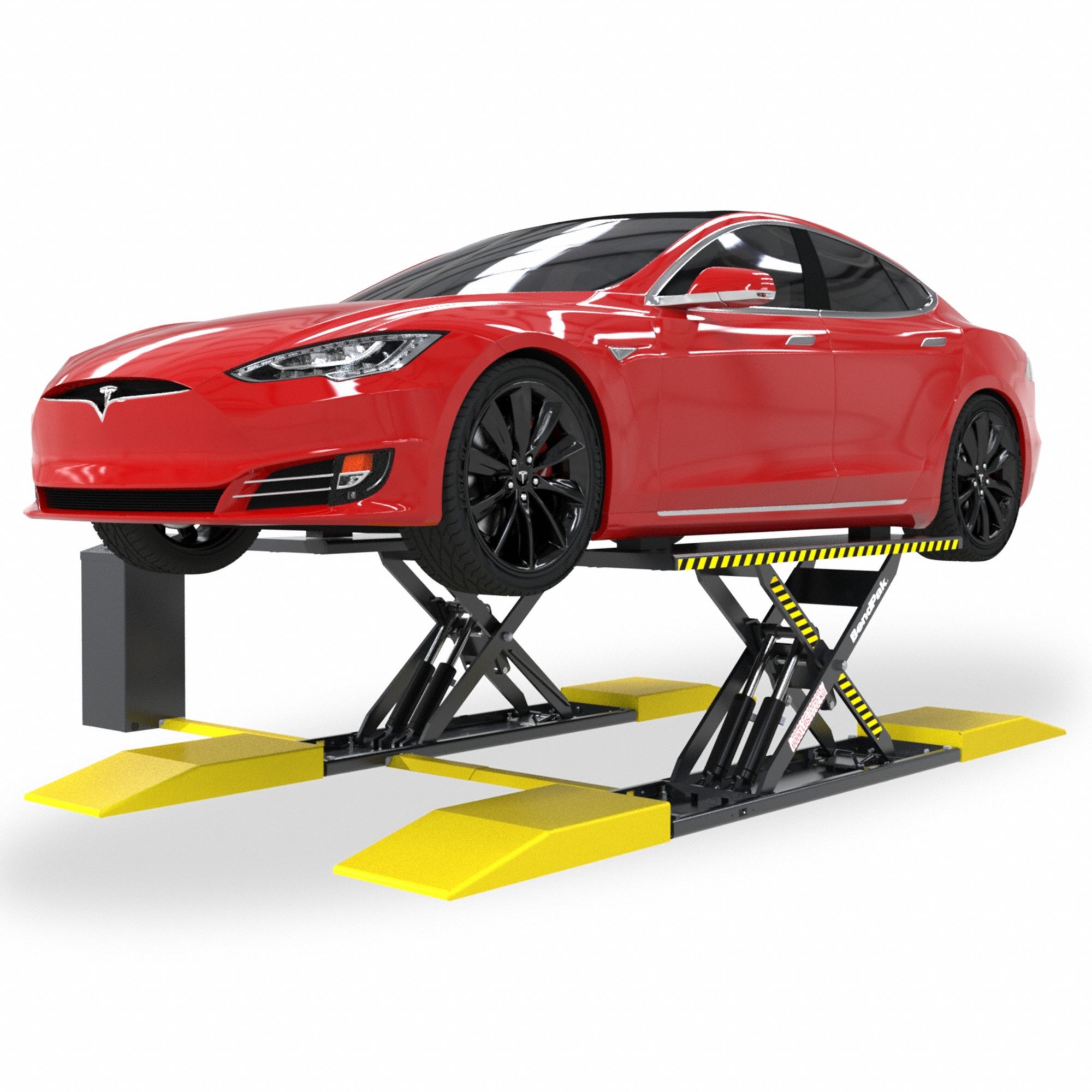 BENDPAK, 2-Runway Alignment Scissor Lift, Hydraulic, Vehicle Lift ...