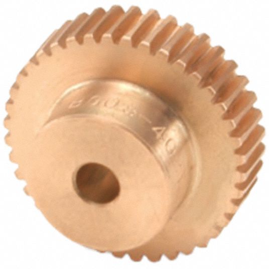 KHK GEARS Worm Wheel: Reduction Ratio 15, Module m 0.5, Right Hand, 20 ...