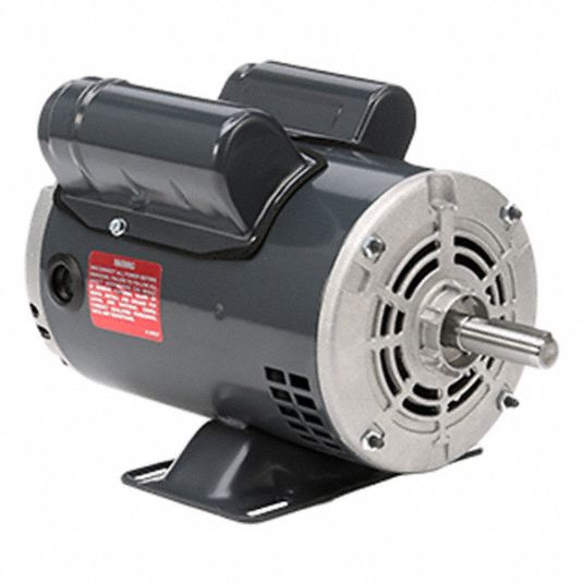 U.S. MOTORS, Capacitor-Start/Run, 5 hp Horsepower, Air Compressor Motor ...