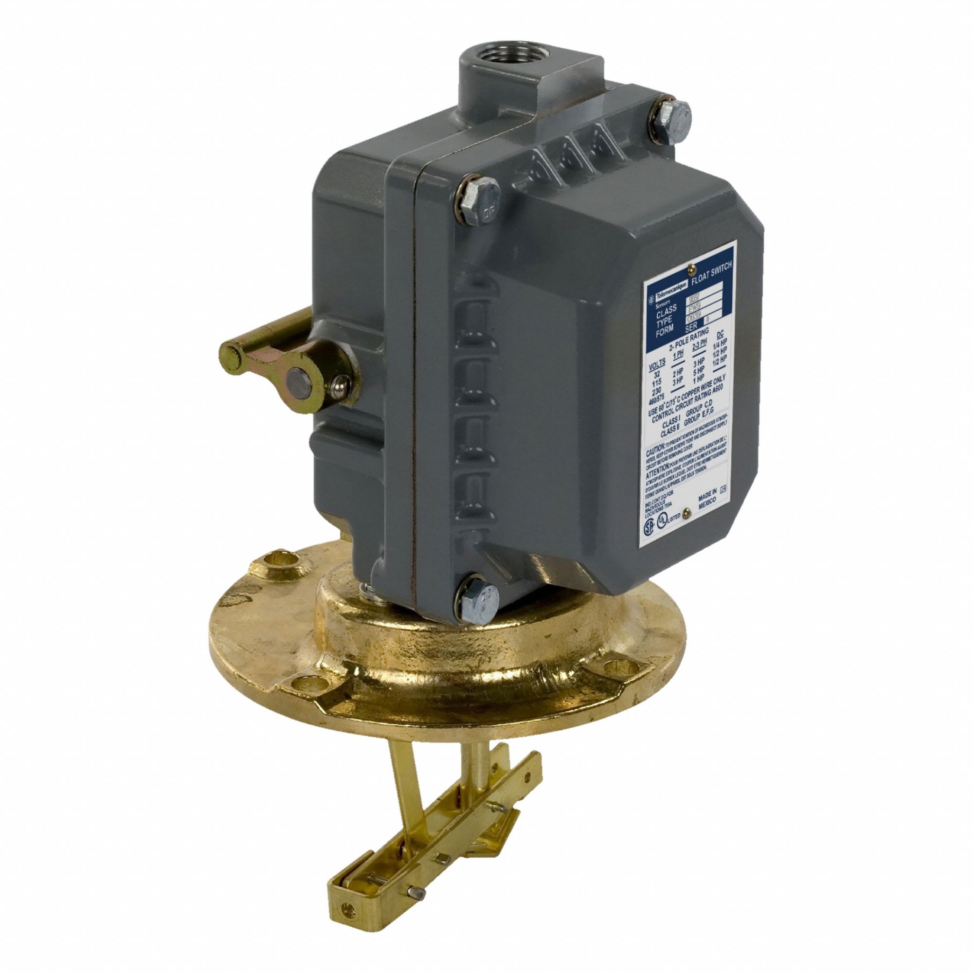 TELEMECANIQUE SENSORS, Close On Rise, DPST-2NC, Liquid Level Switch - 3DZV4|9037EW9 - Grainger