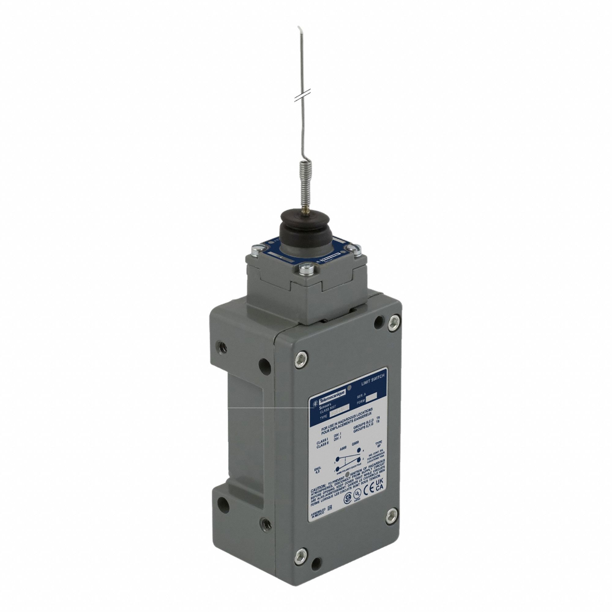 TELEMECANIQUE SENSORS, Cat Whisker, 2 Mounting Holes, Hazardous ...