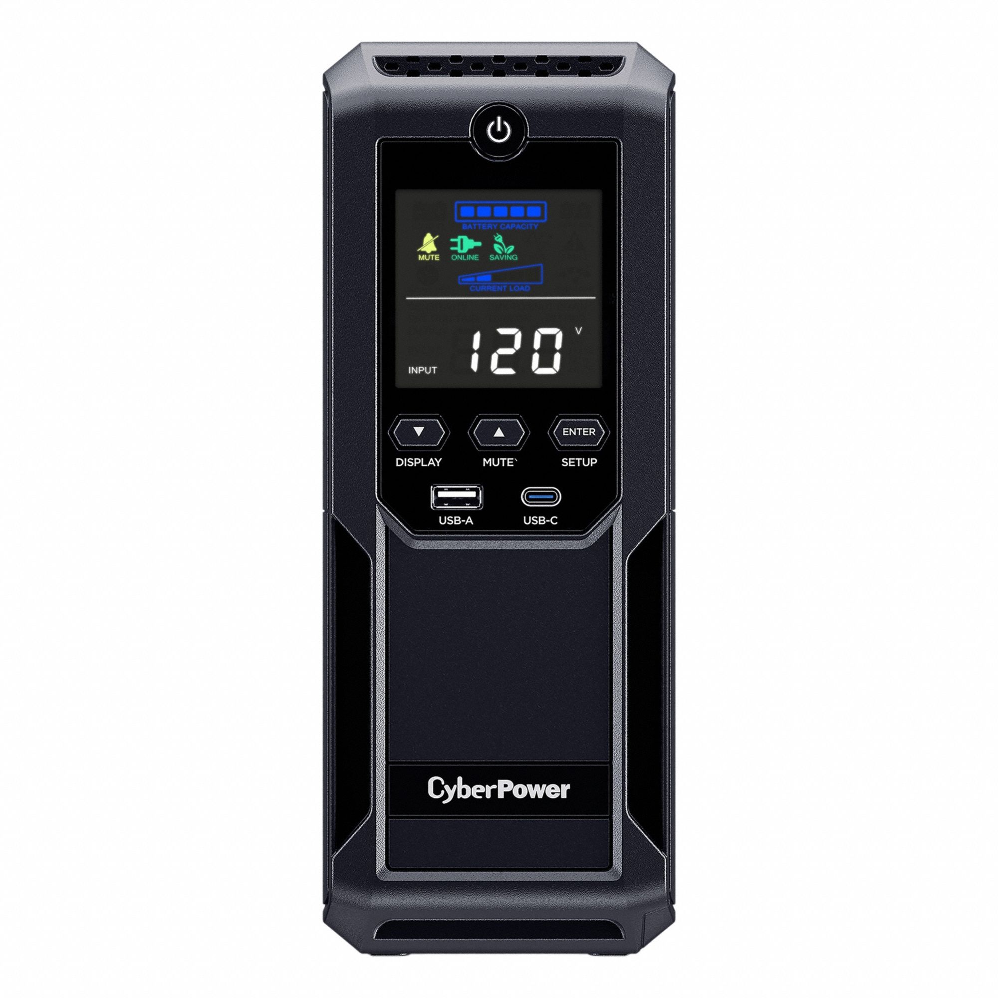 CYBER POWER, Single Phase, 1,350 VA Power Rating, UPS System - 832UU5 ...