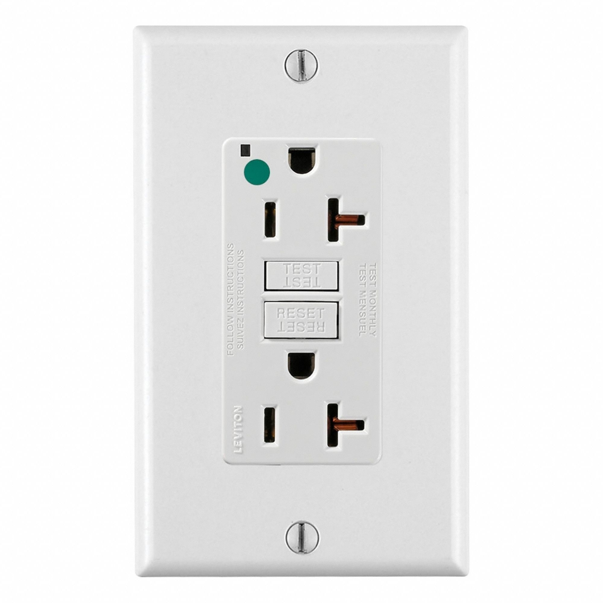 SmartlockPro GFCI 20A HG/PI White - Grainger
