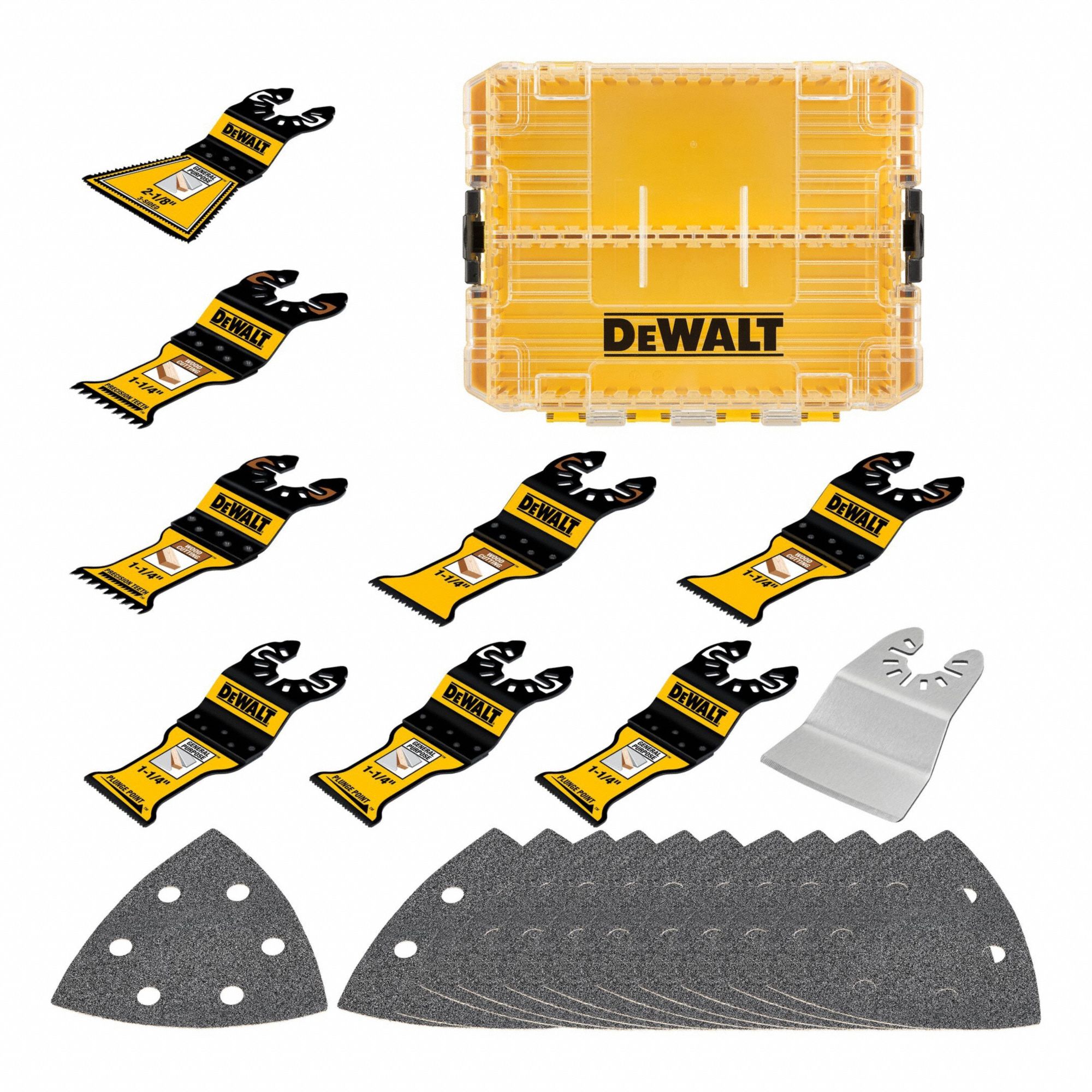 DEWALT, 21 Blades, Semi-Circular, Oscillating Tool Blade Set - 879D34 ...