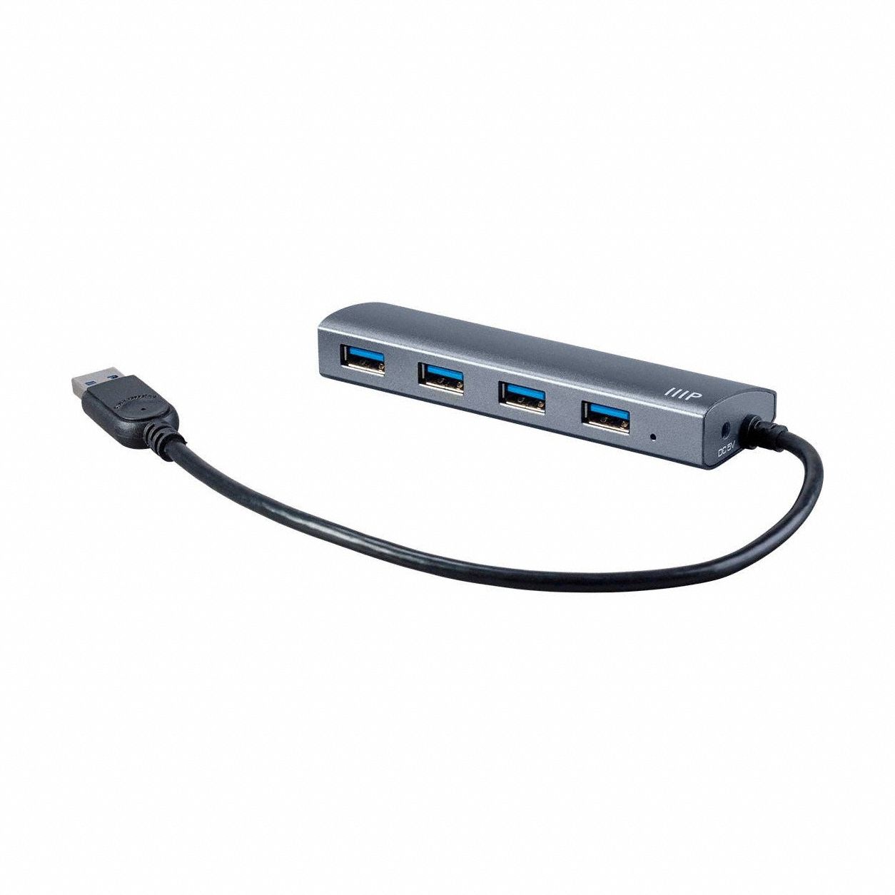 MONOPRICE, USB 3.0 Connection, 4 Ports, USB Hub - 824KR4|21670 - Grainger
