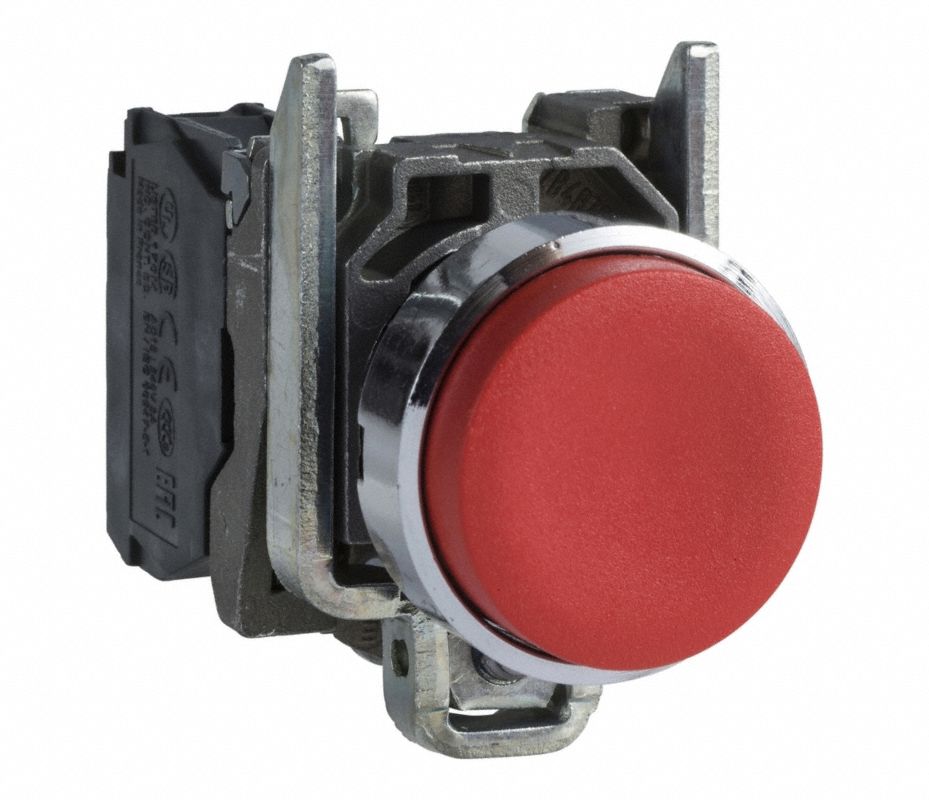 SCHNEIDER ELECTRIC Botón de Presión No Iluminado, Tipo de Operador: Botón Extendido, Tamaño ...