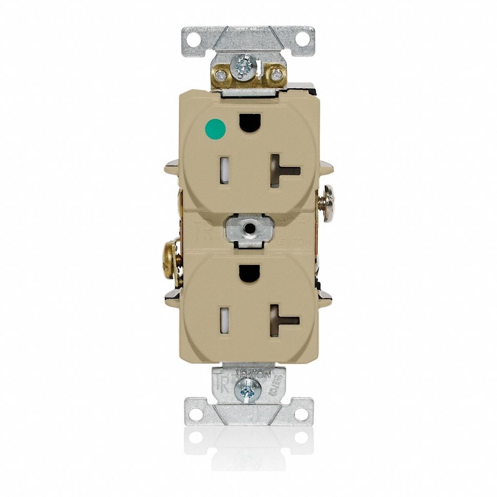 LEVITON, Duplex, 5-20R, Duplex Receptacle - 810U64|T8300-I - Grainger