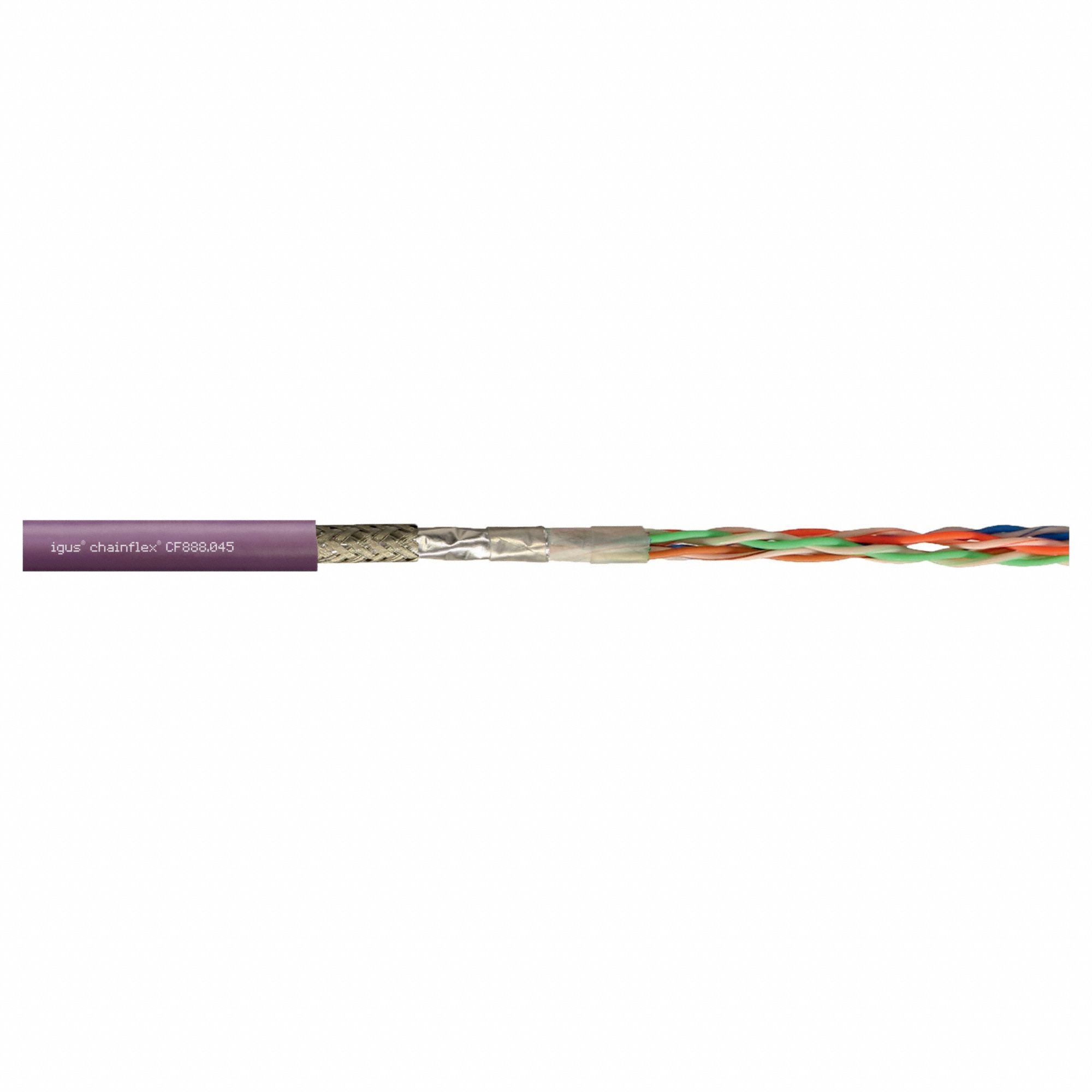 CHAINFLEX, (1) Pr 20 AWG (0.25), PVC, Bus Cable - 801M68|CF888-001 ...