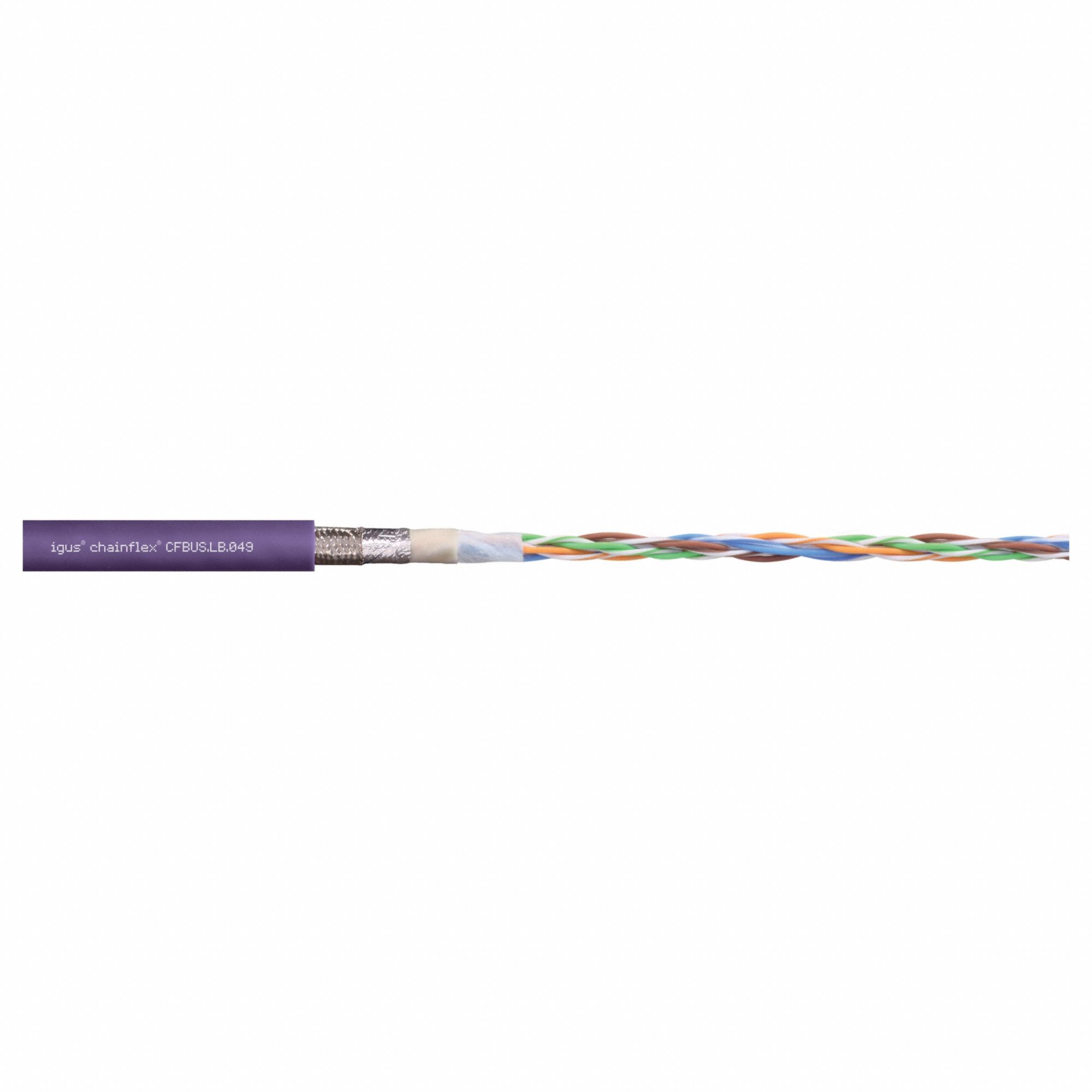 CHAINFLEX, (4) 20 AWG (0.5), TPR, Bus Cable - 801MC8|CFBUS-LB-022 ...
