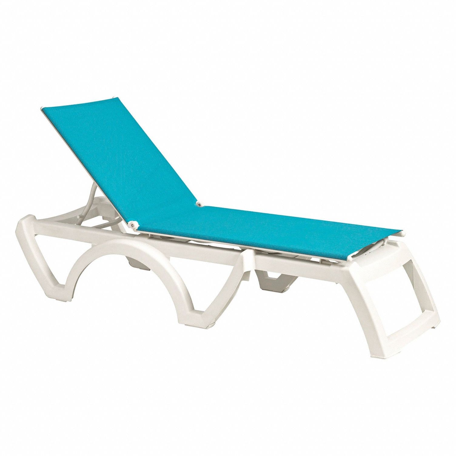 GROSFILLEX, Turquoise, Polyester Fabric, Chaise Lounge - 814D10 ...