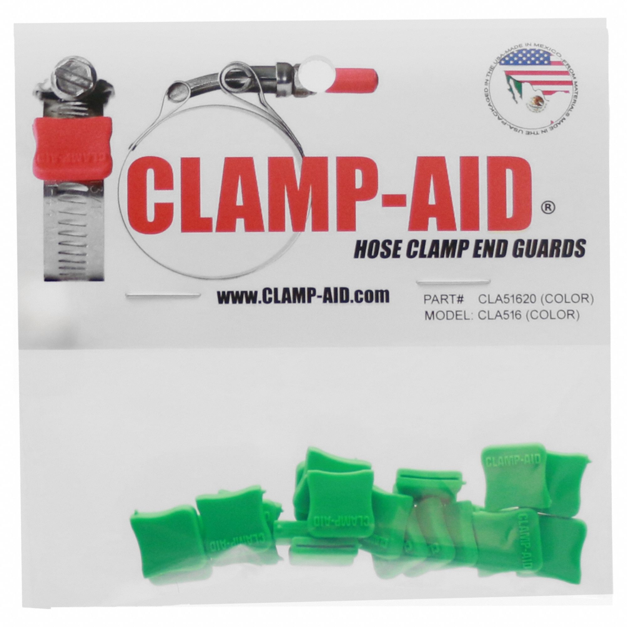 For 5/16 in – 3/8 in Clamp Wd, Plastic, Hose Clamp End Guards - 813UE3 ...