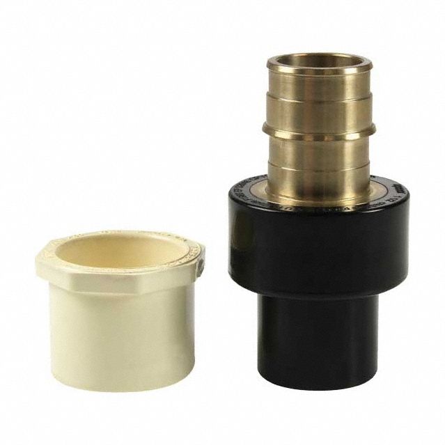 UPONOR, 1 1/2 in ID x 1 1/2 in Pipe Size, Barbed, Barbed Fitting ...