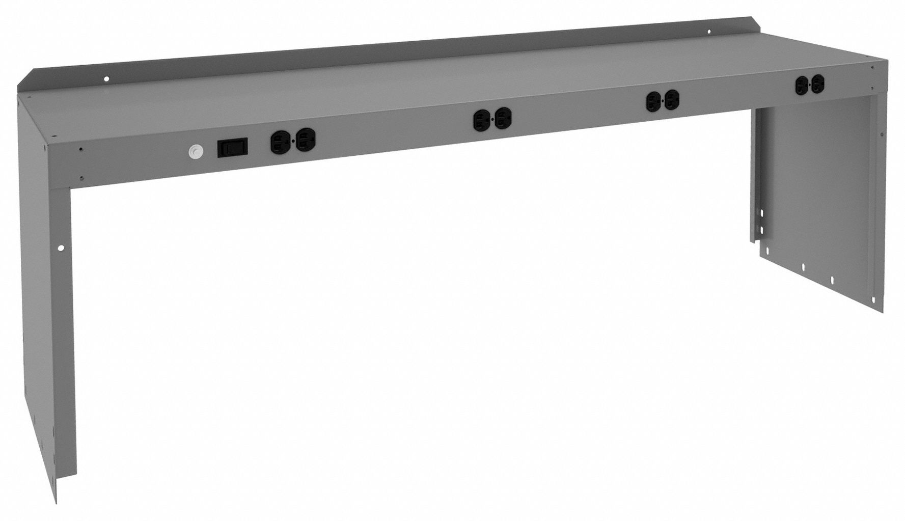 TENNSCO, 60 in Overall Wd, 15 in Overall Dp, Electrical Shelf Riser ...