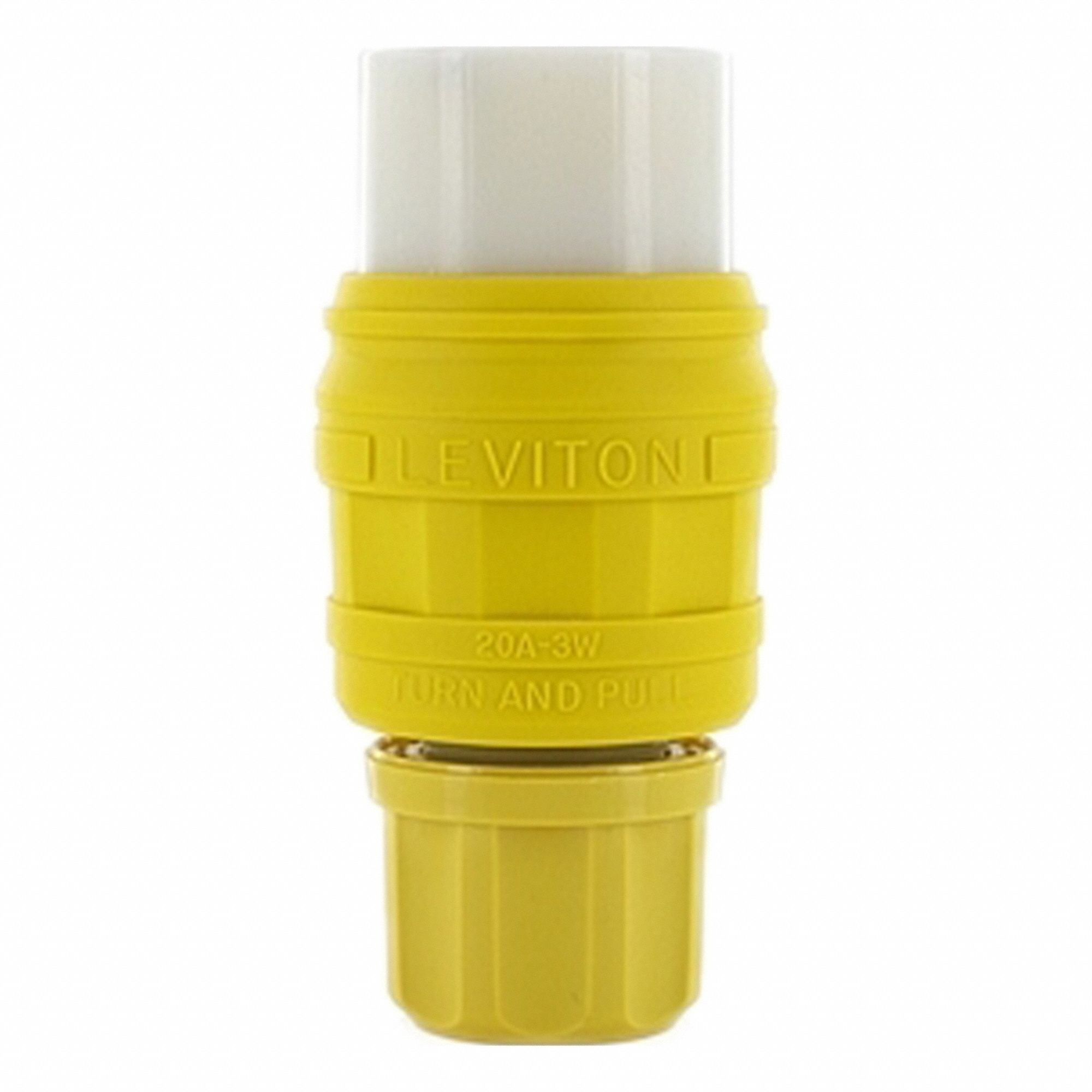 Wetguard Lock Conn 20A 250V Ylw - Grainger
