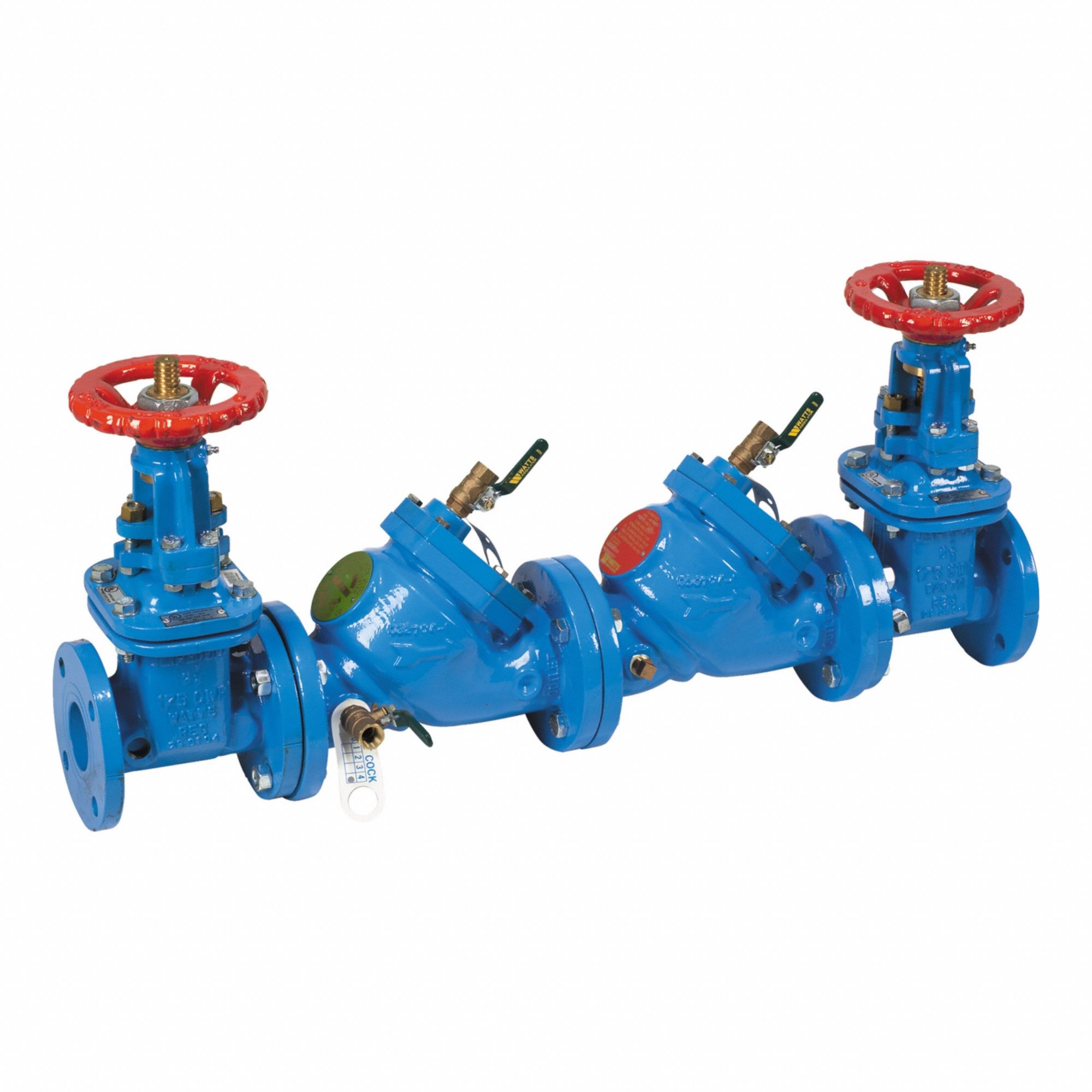 WATTS, LF709, 3 in Pipe Size, Double Check Valve Assembly - 36JC60 ...