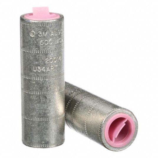 3M, 500 kcmil Wire Size, Pink Code, Open Barrel Splice - 899EC1|13350 ...