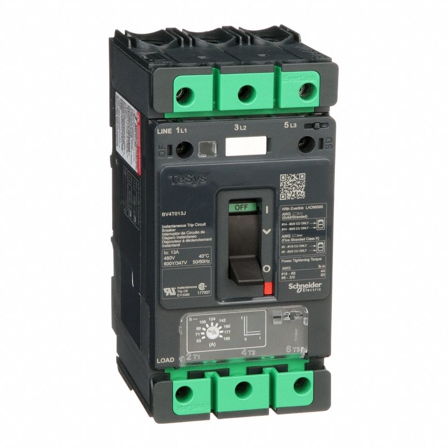 13 A Amps, Adj, Motor Circuit Protector - 811TZ5|BV4T013J - Grainger