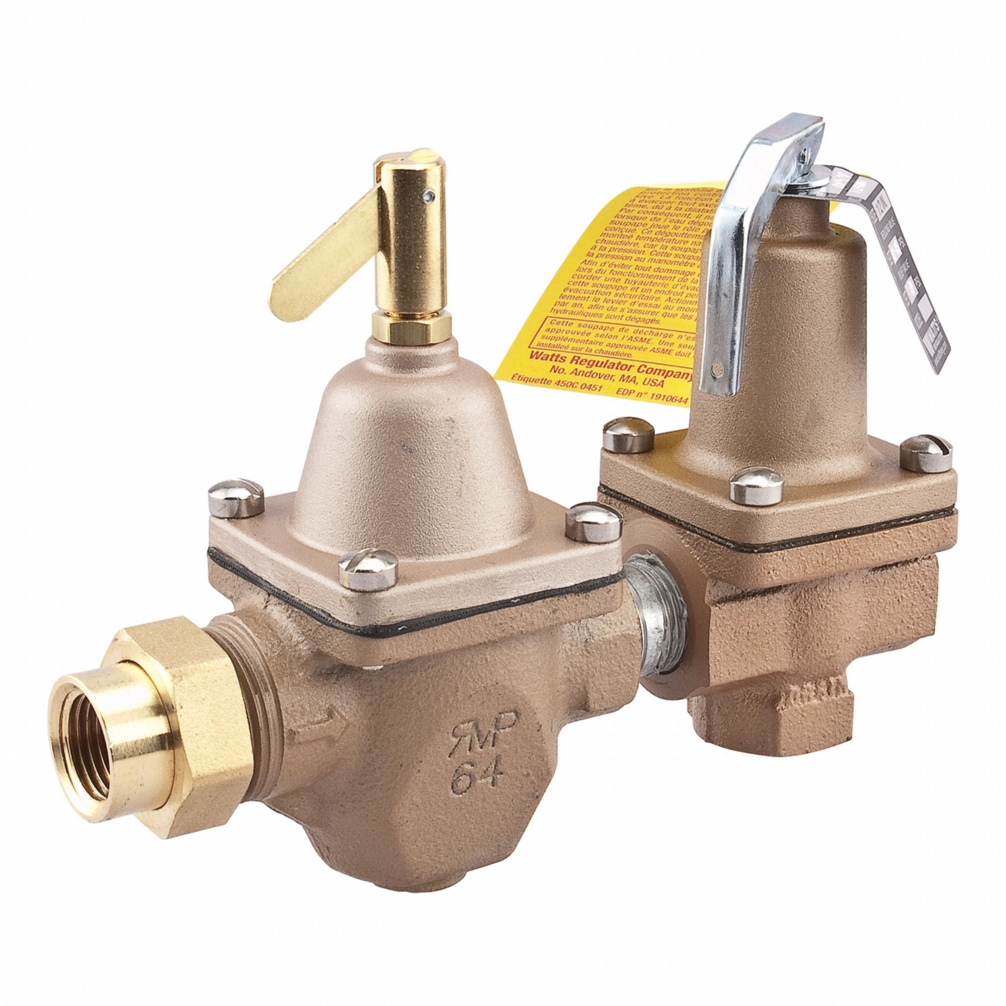 WATTS, Iron, 15 psi Factory Set Pressure, Combination Fill and Relief ...