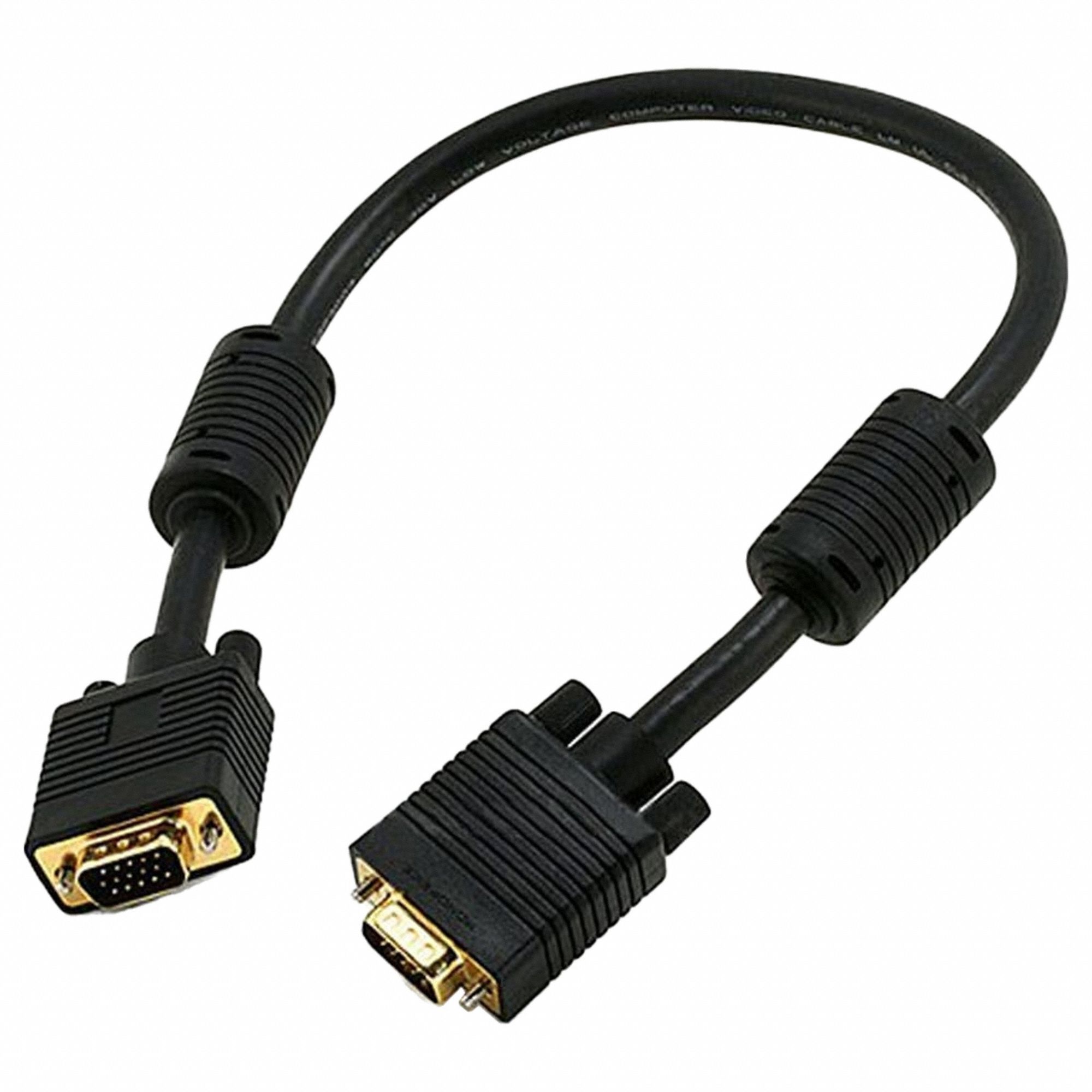 MONOPRICE, VGA Male to VGA Male Connection, 18 in Cable Lg, Computer ...