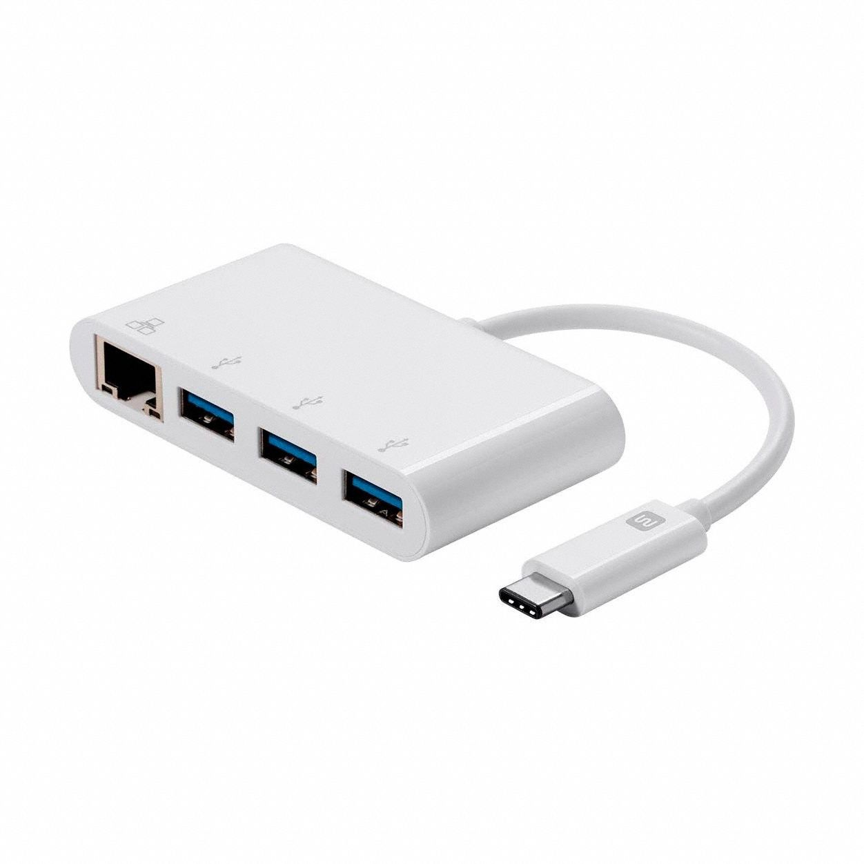 MONOPRICE, (3) USB 3.0 Type‑A, White, Computer Cable Adapter - 824KP9 ...