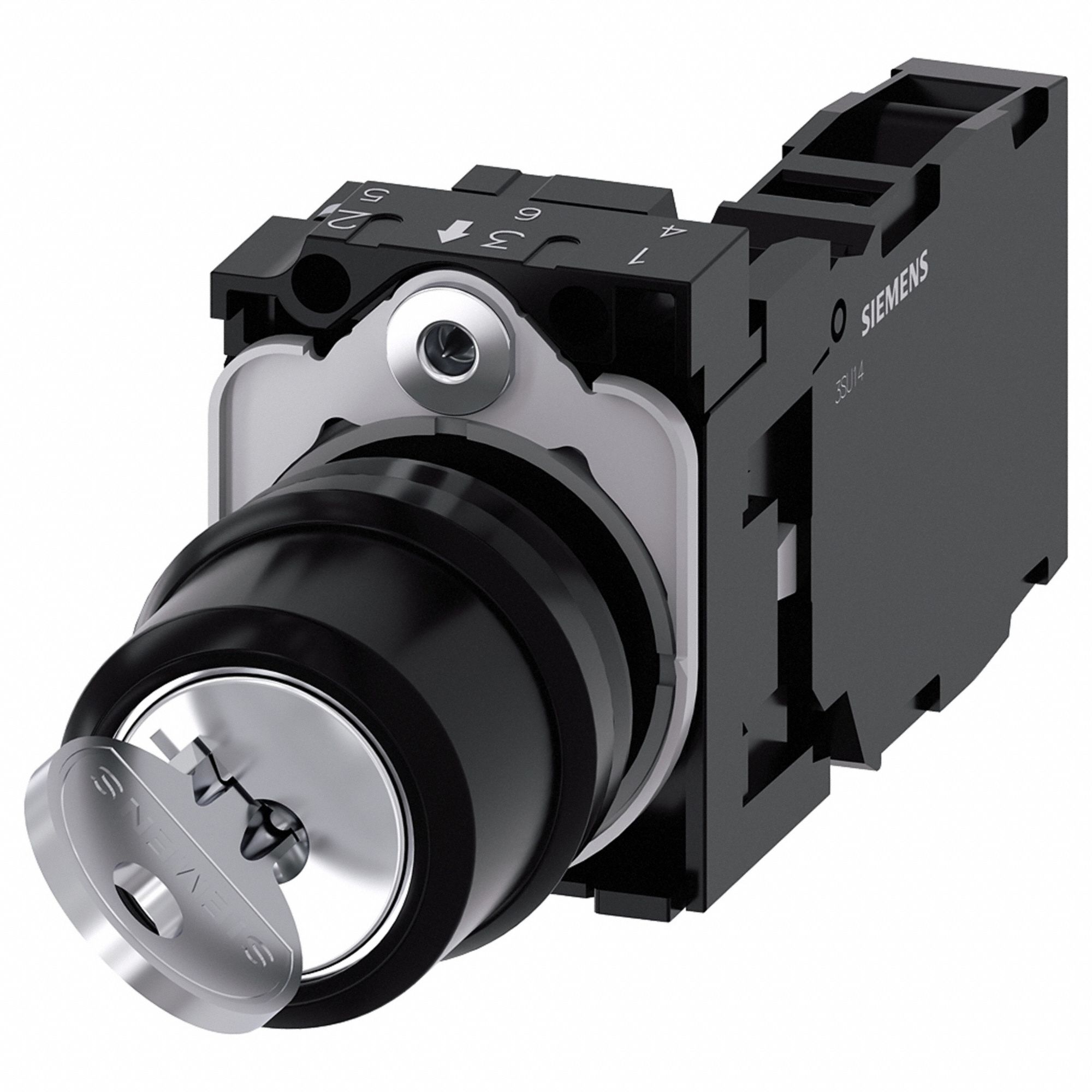 SIEMENS, 2 Position, 22 mm Panel Mounting Size, Selector Switch ...