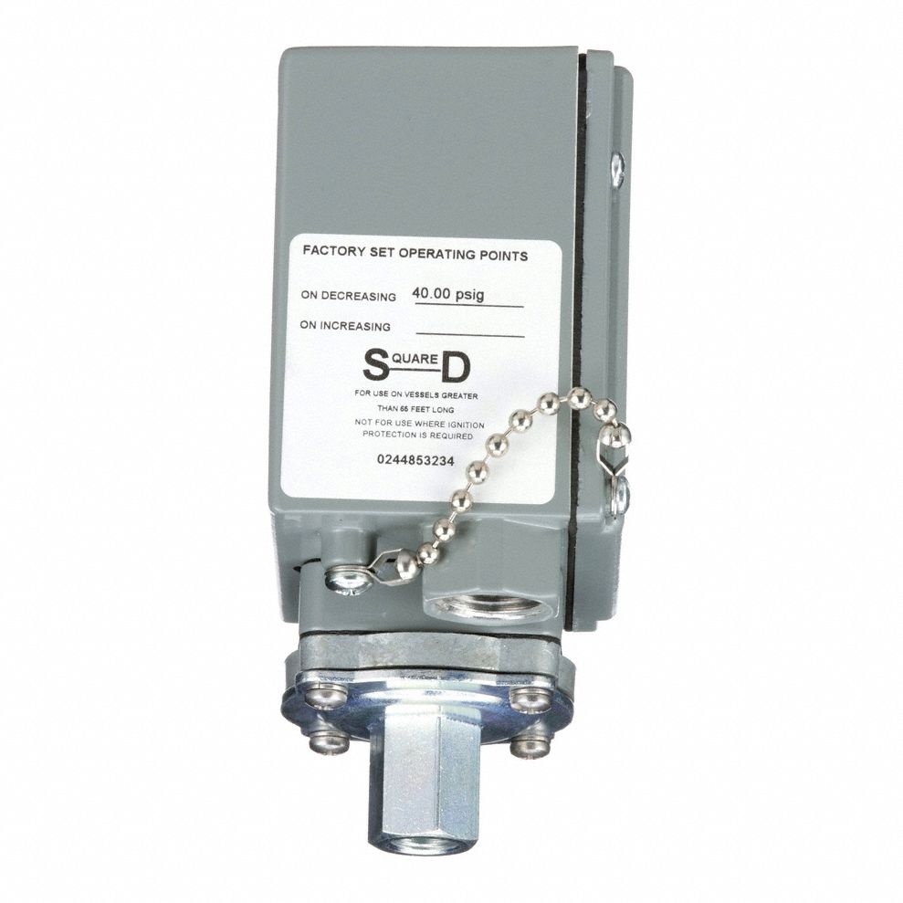 TELEMECANIQUE SENSORS, 1.5 psi – 75 psi, 9012G Series, Pressure Switch ...