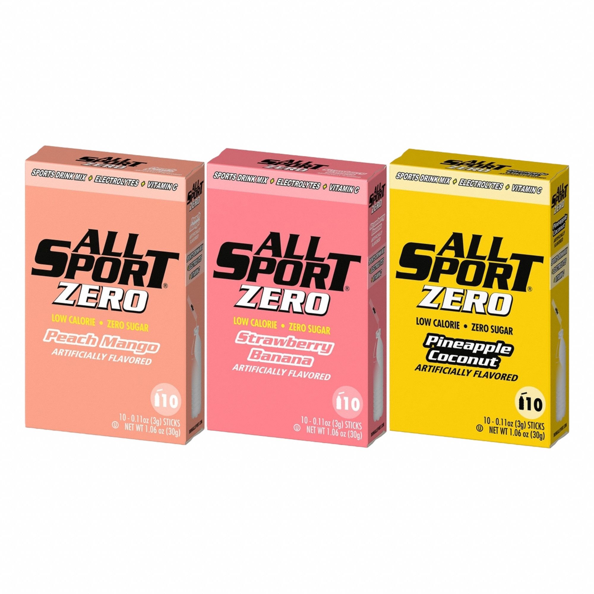ALL SPORT, Peach Mango/Pineapple Coconut/Strawberry Banana, Bulk ...