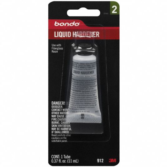BONDO, Polyester, Clear, Liquid Hardener - 834DX5|912SRP - Grainger