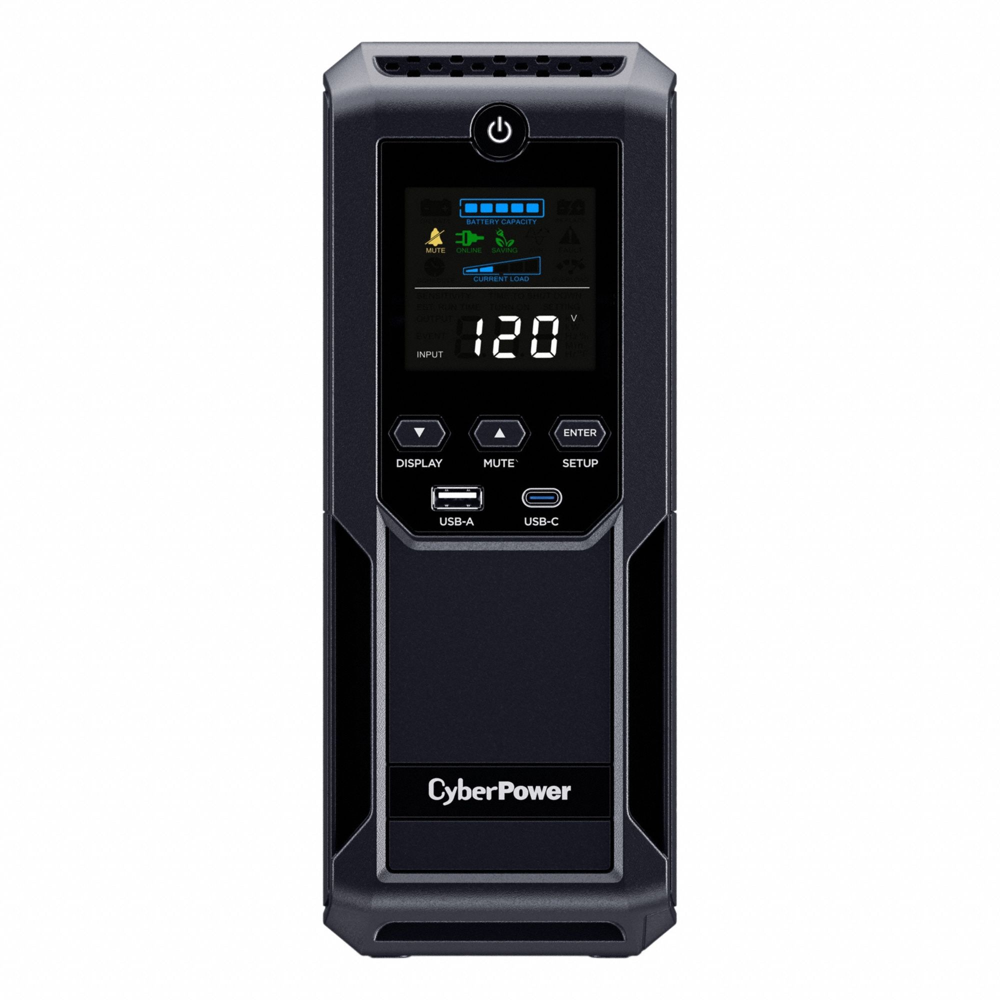 CYBER POWER, Single Phase, 1,500 VA Power Rating, UPS System - 832UP1 ...