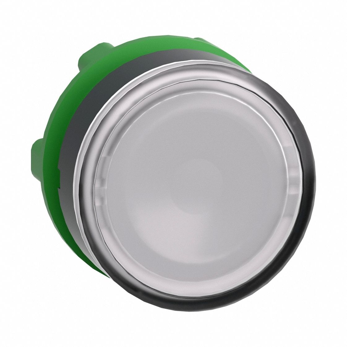 SCHNEIDER ELECTRIC, White, 22 mm Mounting Size, Flush Push Button - 6HT96|ZB5AH013 - Grainger