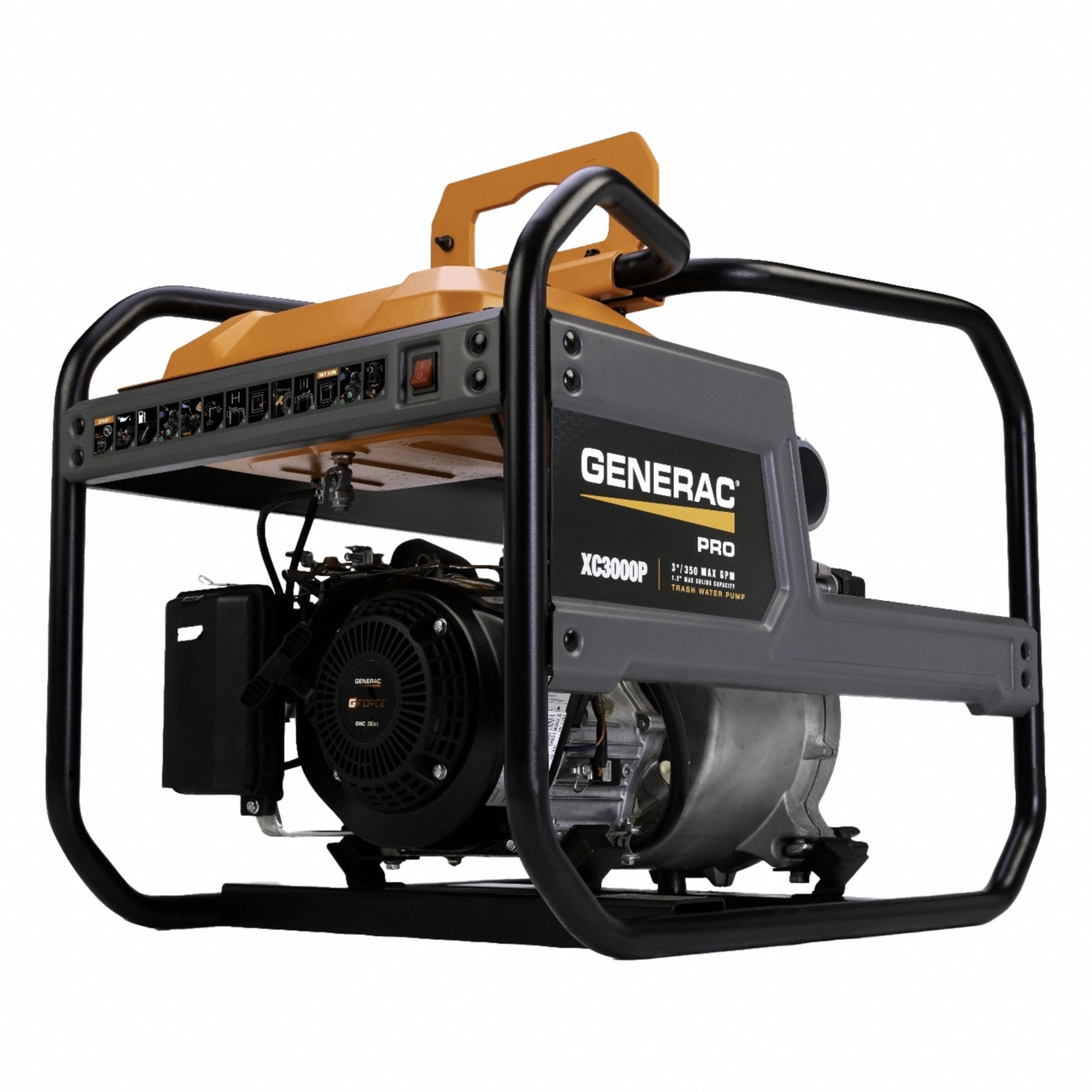 GENERAC, 3 in MNPT, 3 in MNPT, Engine Driven Pump - 855ZA7|XC3300P ...
