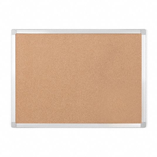Earth Cork Board 2 ft.x3ft.,Aluminum - Grainger