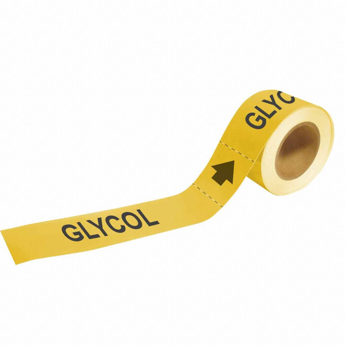 Glycol, Yellow, Pipe Marker - 8RLA8|73894 - Grainger