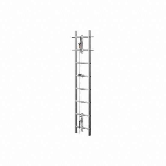 MILLER, Manual, Stainless Steel, Ladder Lifeline System - 830GV8|VGS ...