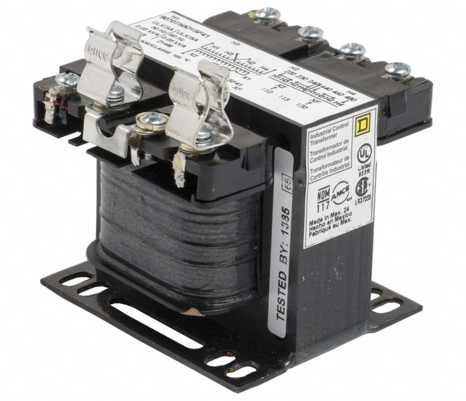 SQUARE D Transformador de Control, Clasificación VA 50VA, Voltaje de Entrada 240/480VCA, Voltaje ...
