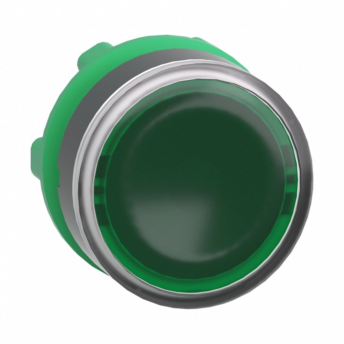 SCHNEIDER ELECTRIC, Green, 22 mm Mounting Size, Flush Push Button ...