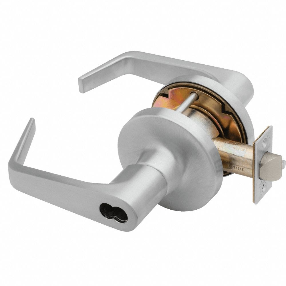 FALCON, Office Lever Locksets, Chrome, Door Lockset - 35YK73|T501BD D ...