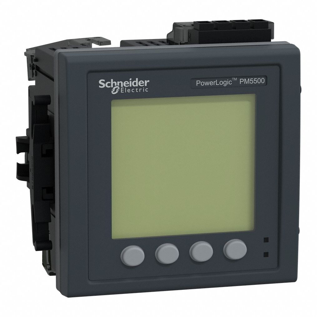 SCHNEIDER ELECTRIC, Three Phase, 120/480V AC/125/250V DC, Power Meter ...