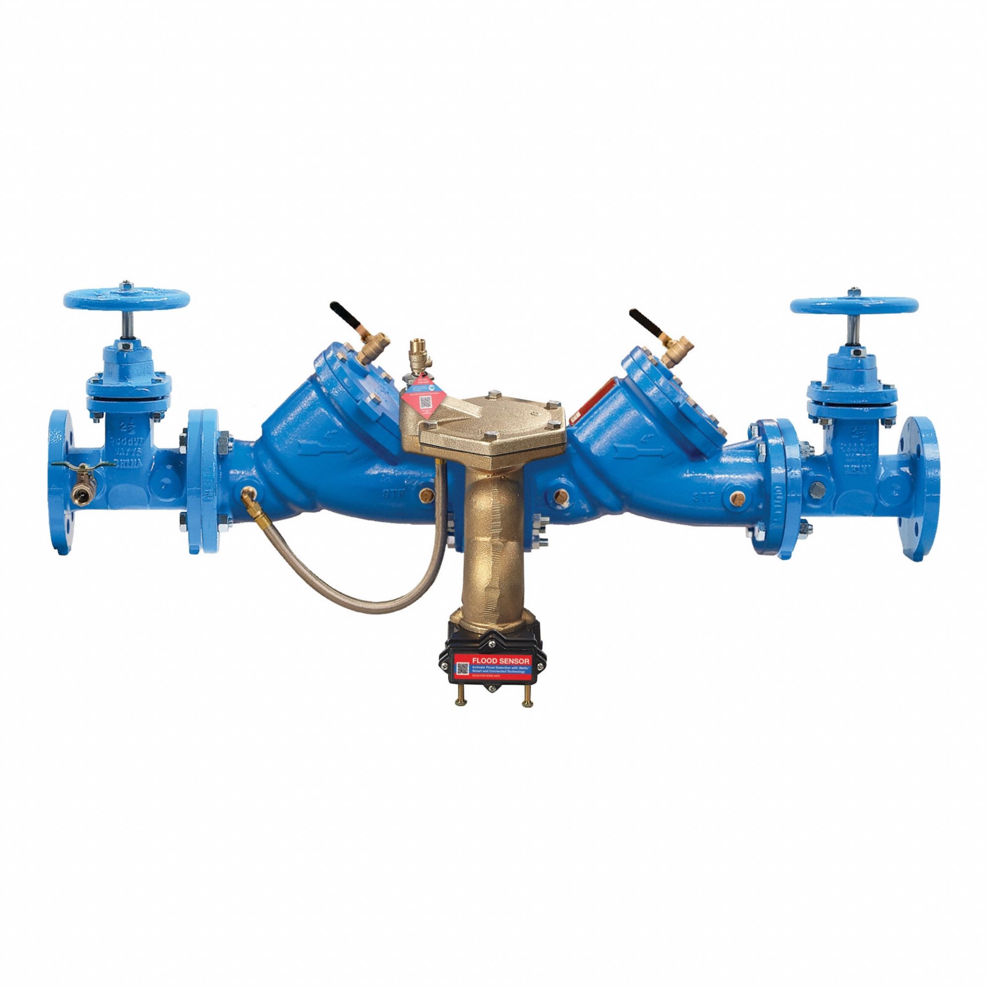 WATTS, LF909 Large, with Flood Detection Sensor, Reduced Pressure Zone Assembly - 793PG4|LF909 ...