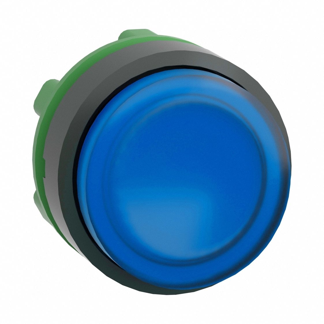 SCHNEIDER ELECTRIC, Blue, 22 mm Mounting Size, Extended Push Button ...
