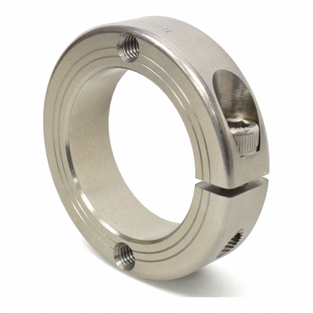 RULAND MANUFACTURING, 48 mm Bore Dia, Round, Mountable Shaft Collar ...