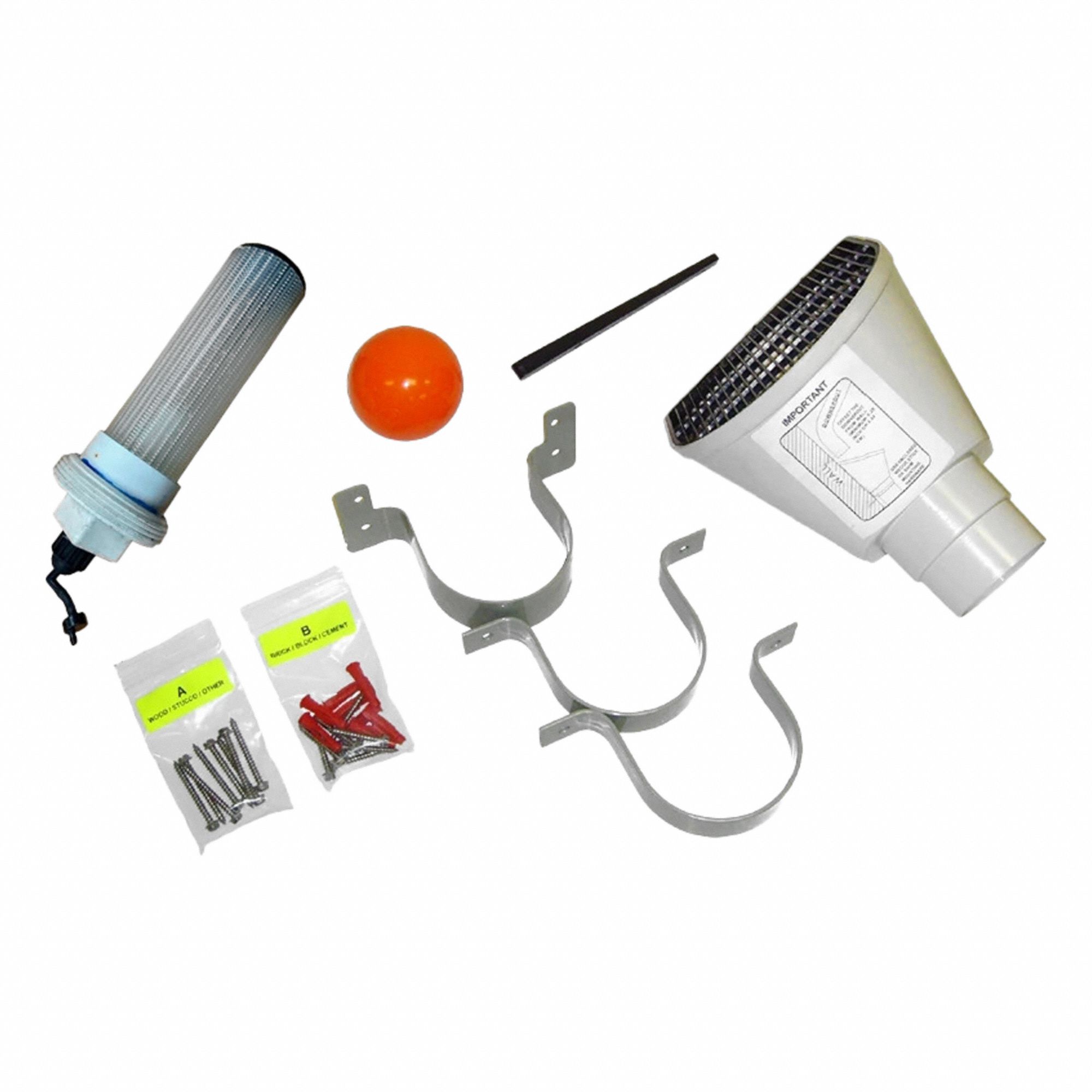 BUSHMAN, 20 in Overall Ht, 8 in Overall Wd, First Flush Kit - 826Y41 ...