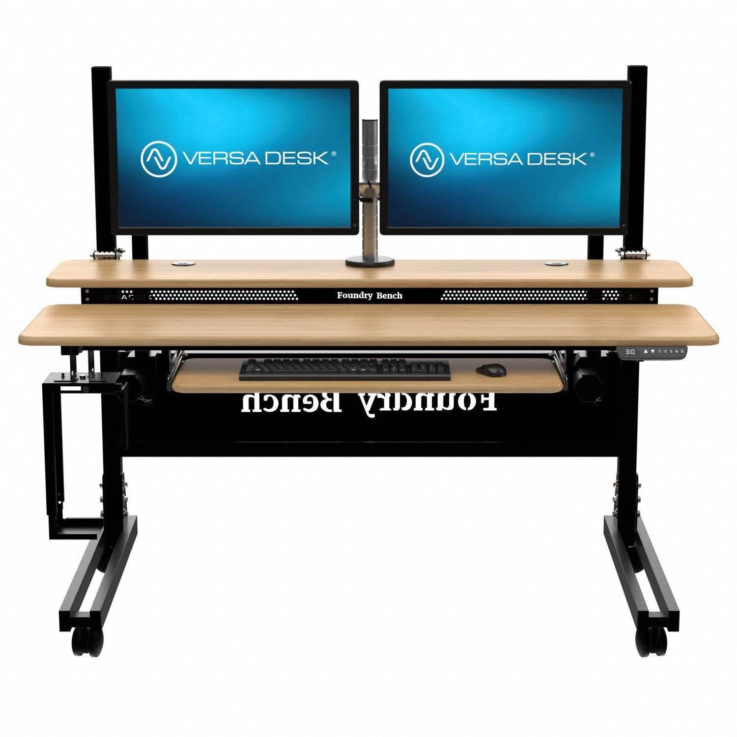 VERSADESK, Bamboo, Natural Bamboo, Foundry Bench Standing Desk - 881MZ6 ...
