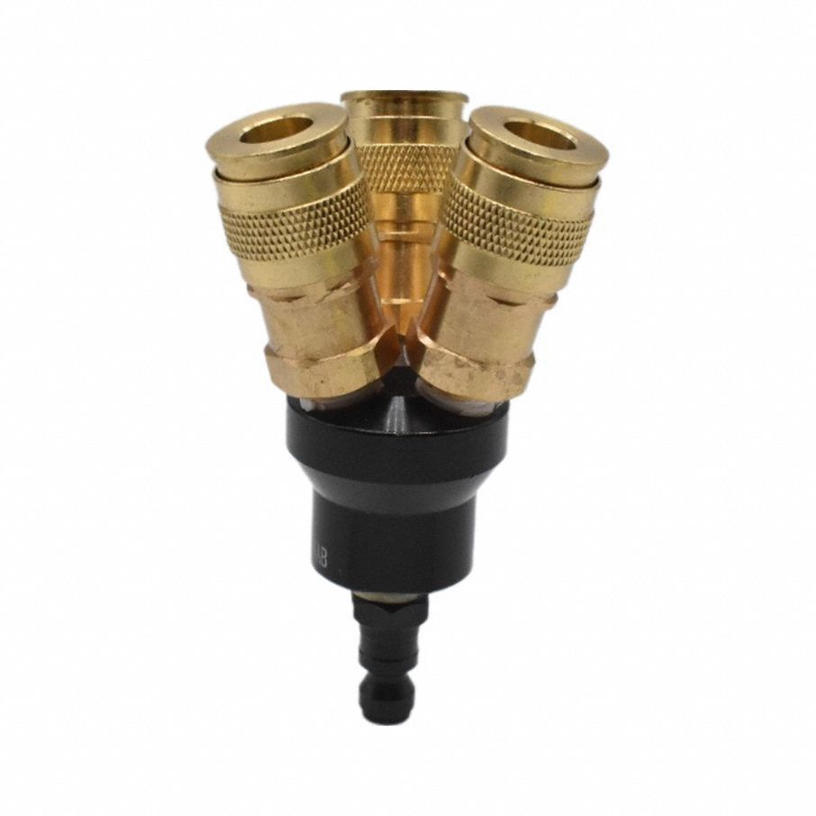 INTERSTATE PNEUMATICS, Round, Aluminum, Pipe Manifold Fitting - 877EJ6 ...